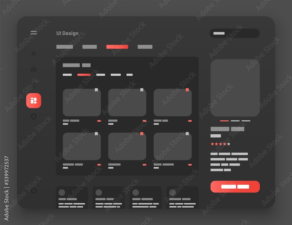 Stock-Vektorgrafik „Concept for social media, online store, hotel ...