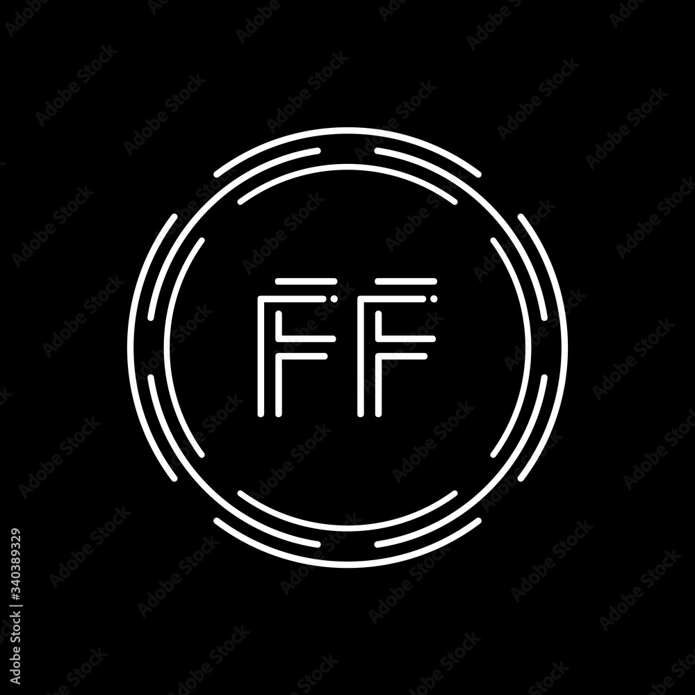 Initial Letter FF Logo Design Vector Template. Creative Linked Alphabetical FF Logo Vector Stock ...