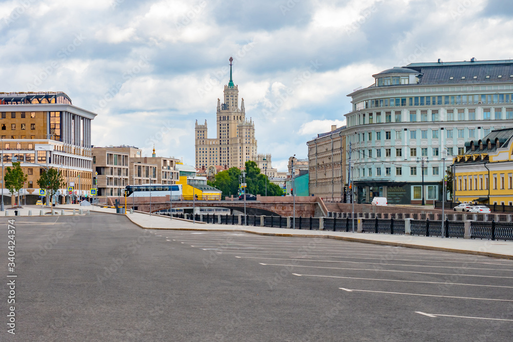 Moscow. Russia. Stalin's high-rises in the Russian capital. Seven ...