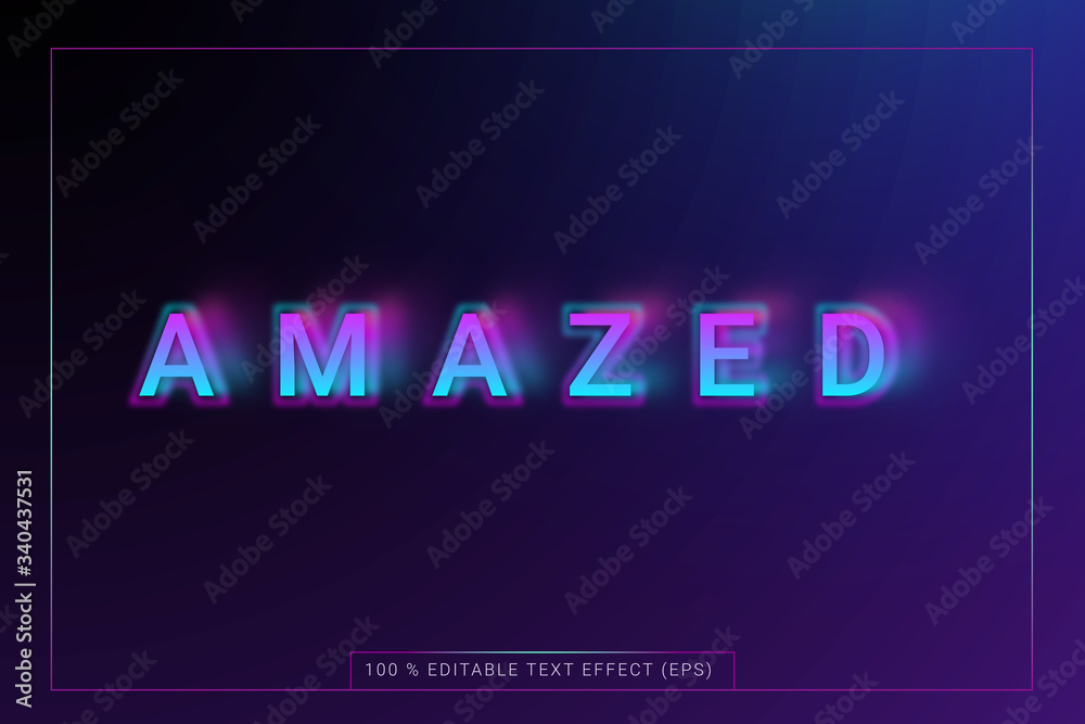 Editable Illustrator Text Effect Stock Vector Adobe Stock