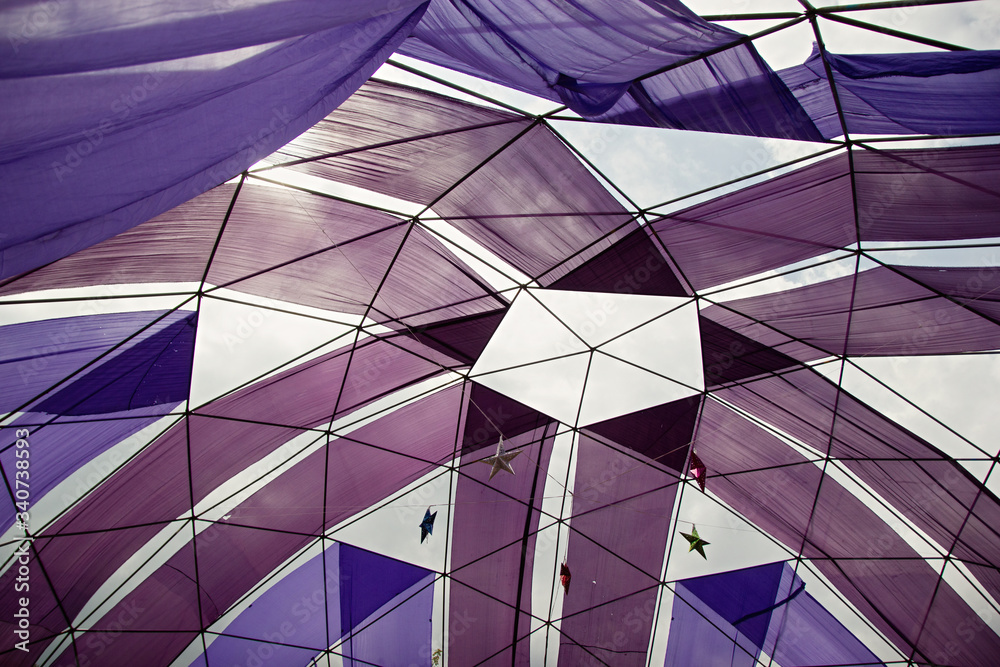 Mobile dome decoration design. A Geodesic Dome Tents. A hemispherical ...