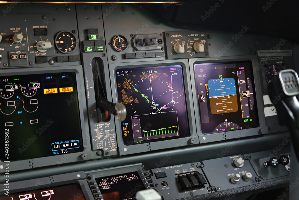 Boeing 737 primary flight display Stock Photo | Adobe Stock