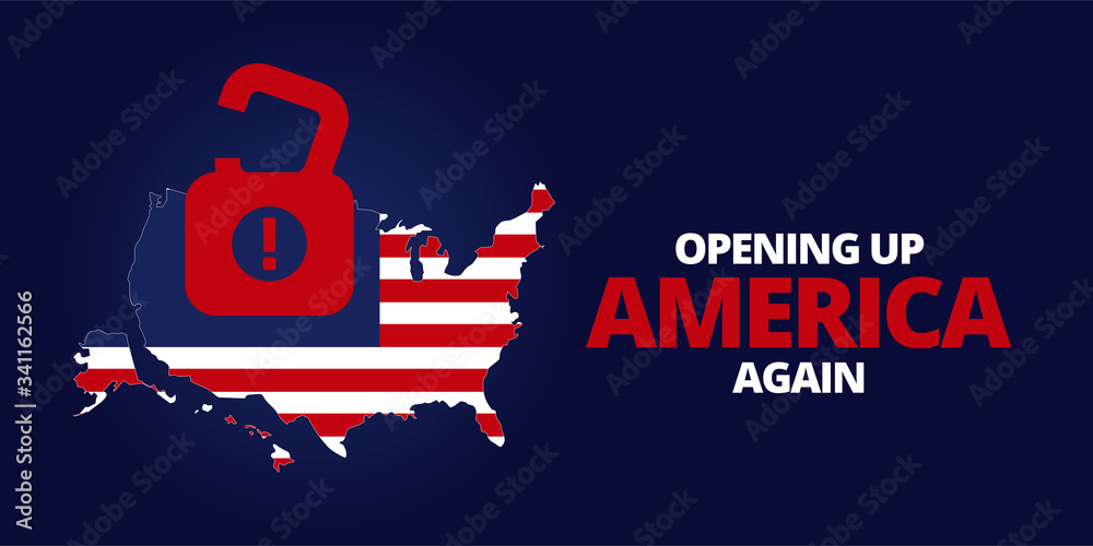 Illustration vector graphic of United States map with padlock symbol ...
