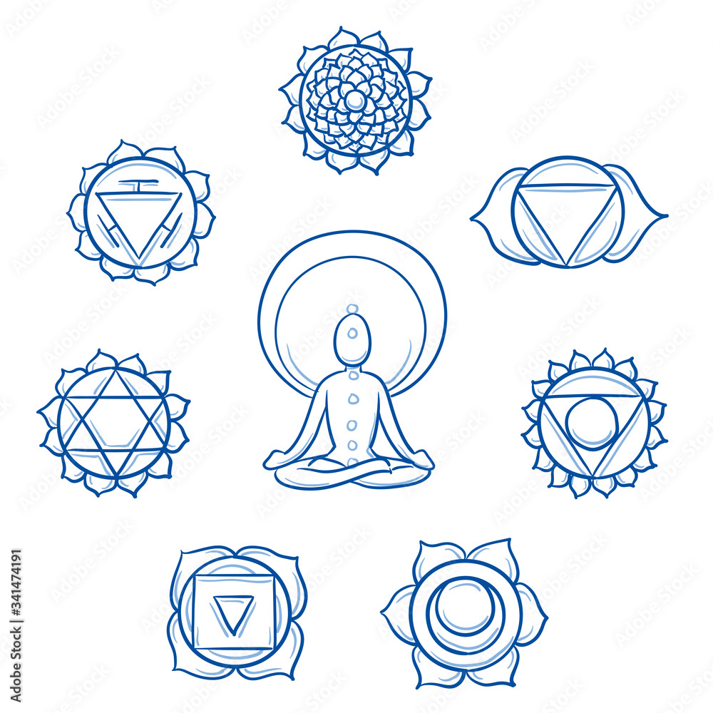 Chakra Symbols Drawing