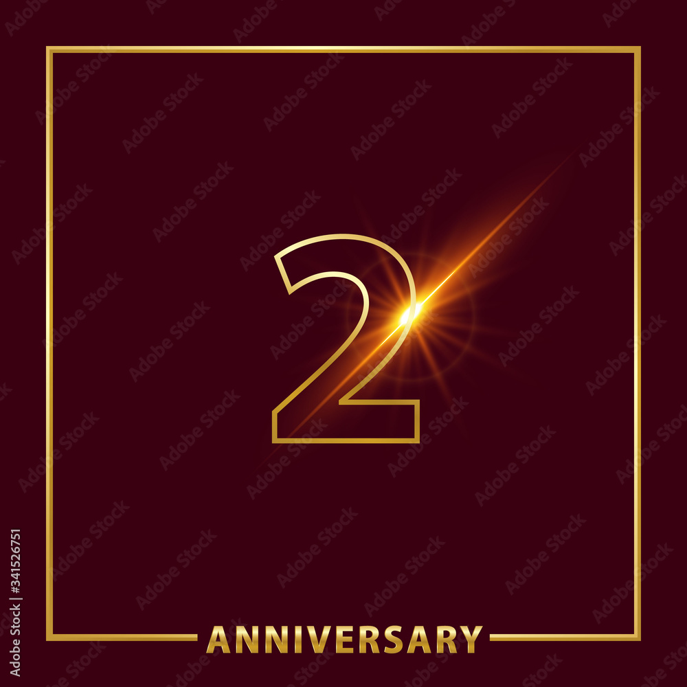 Abstract colorful number anniversary background. Vector illustration ...