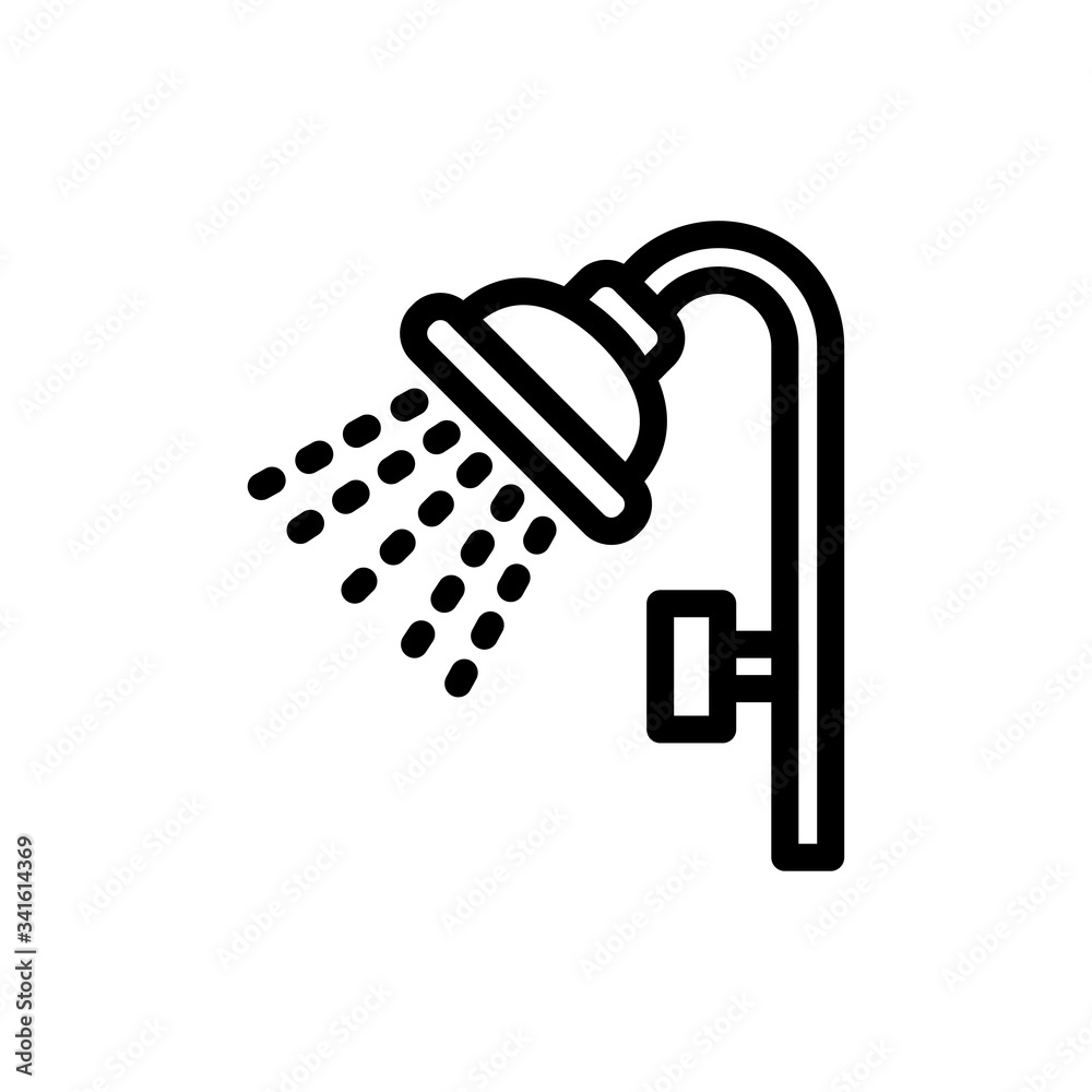 shower icon vector symbol template design trendy Stock Vector | Adobe Stock