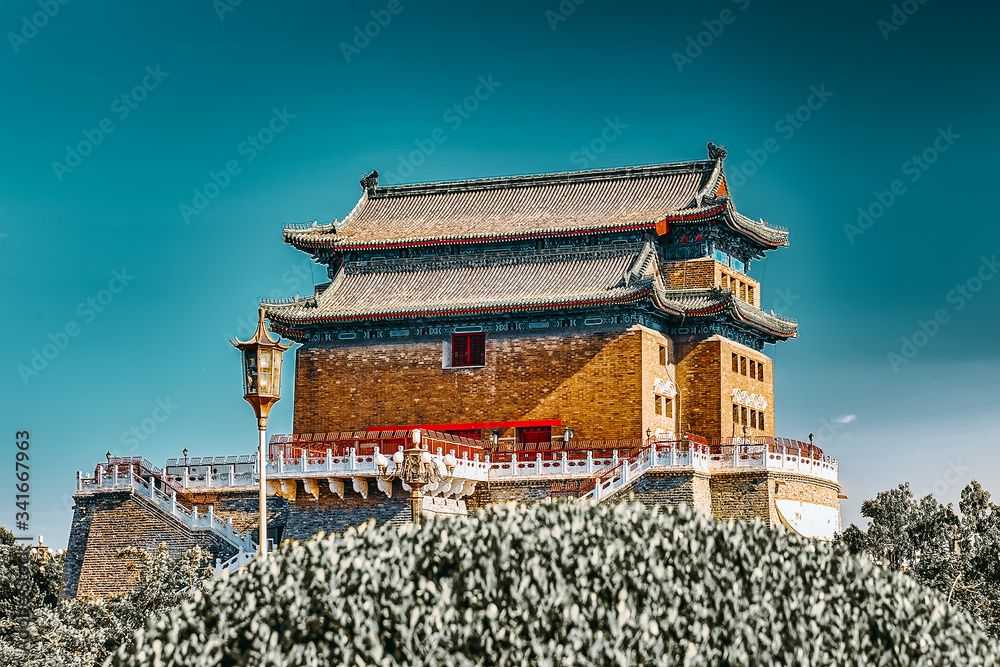 Beautiful Zhengyangmen Gate (Qianmen Gate ). This famous gate is ...