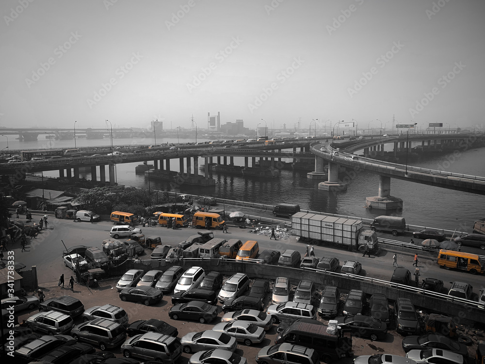 Lagos island cms skyline Stock Photo | Adobe Stock