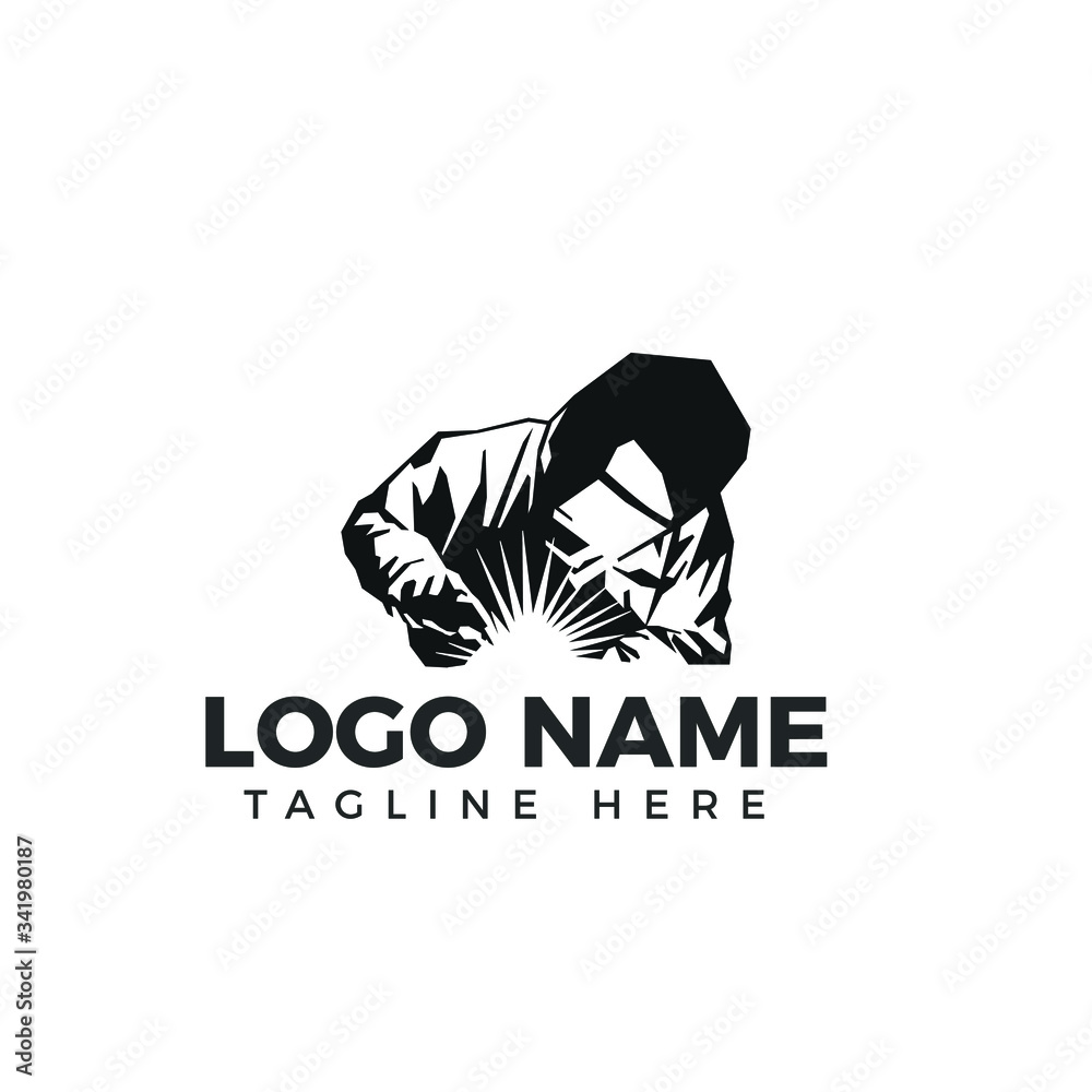 Welding logo industrial logo company logo design, WELDER LOGO SIMPLE ...