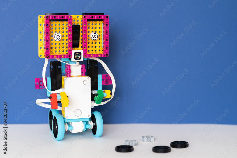 Minsk, Belarus. April, 2020. The new Spike Prime robot, released by ...