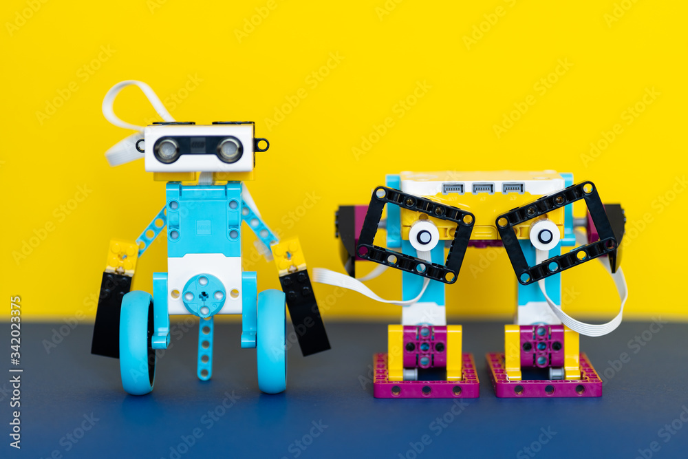 Minsk, Belarus. April, 2020. The new Spike Prime robot, released by ...