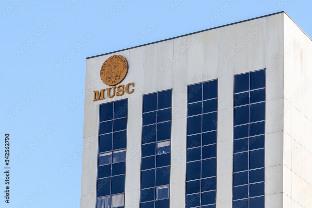 Charleston, South Carolina, USA - February 28, 2020: MUSC sign on the ...