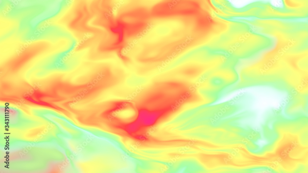 Weather forecast heat map. Atmosphere front motion. Warm and cold air ...
