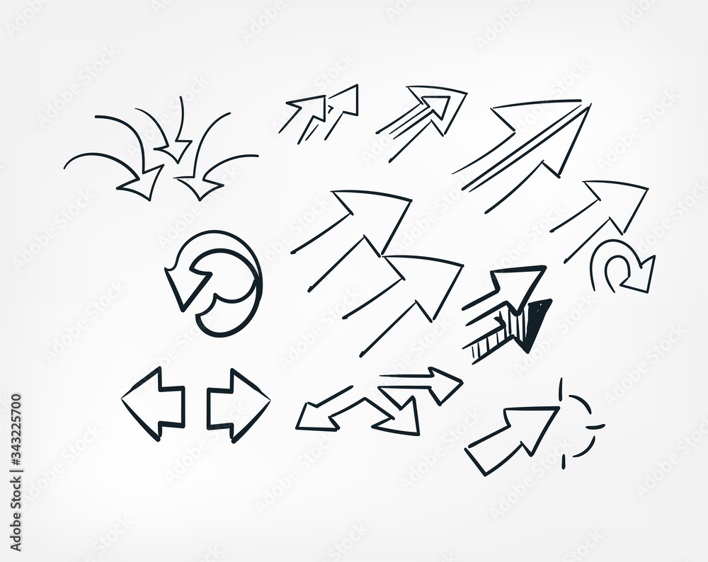 process diagram statistics line art doodle vector symbol sign concept ...