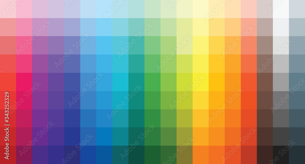 colour set palette vector illustration Stock Vector | Adobe Stock