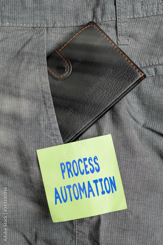 Writing note showing Process Automation. Business concept for ...