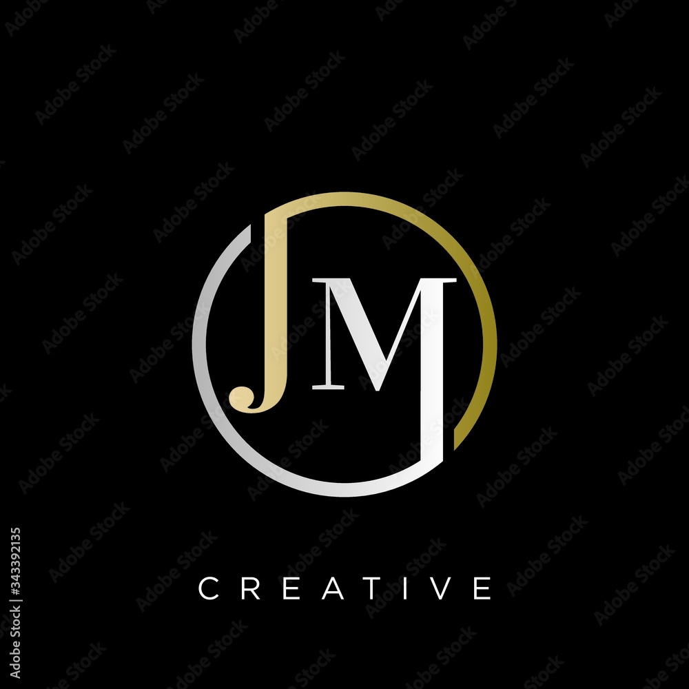 jm company logo design Stock Vector | Adobe Stock