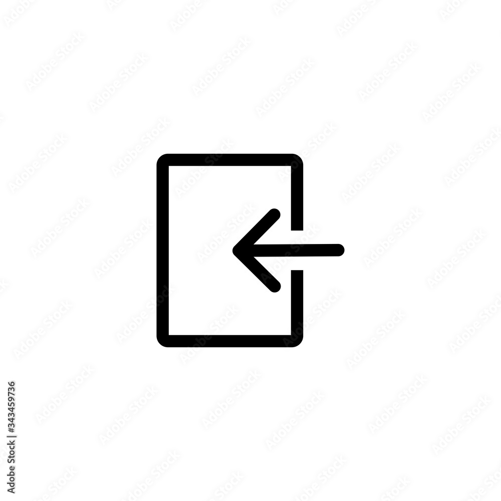 Logout icon, Logout sign and symbol vector design 素材庫向量圖 | Adobe Stock