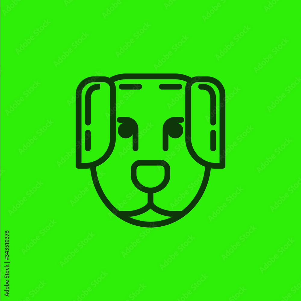 Dog themes logo, icon, mascot and line art design for your company ...
