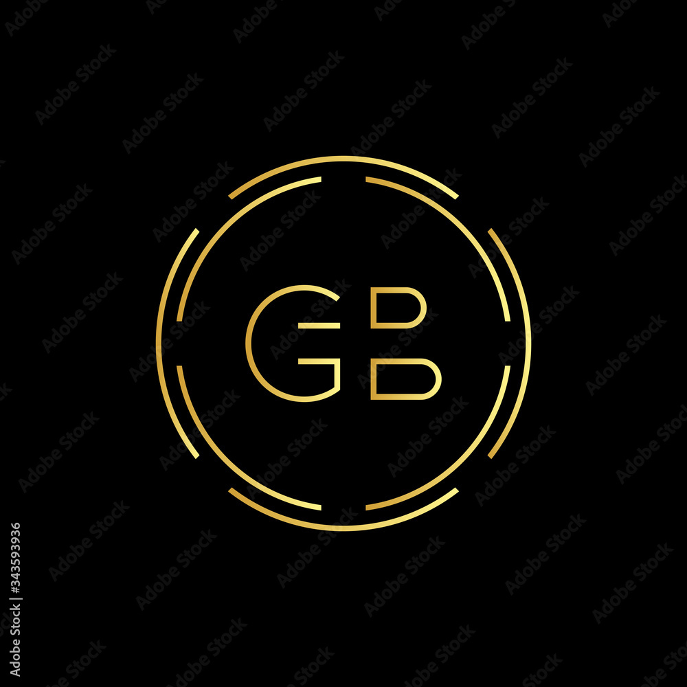 Initial Letter GB Creative Logo Design vector Template. Digital Luxury ...