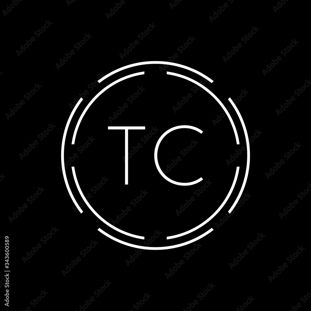 Vector de Stock Initial Letter TC Logo Creative Typography Vector ...