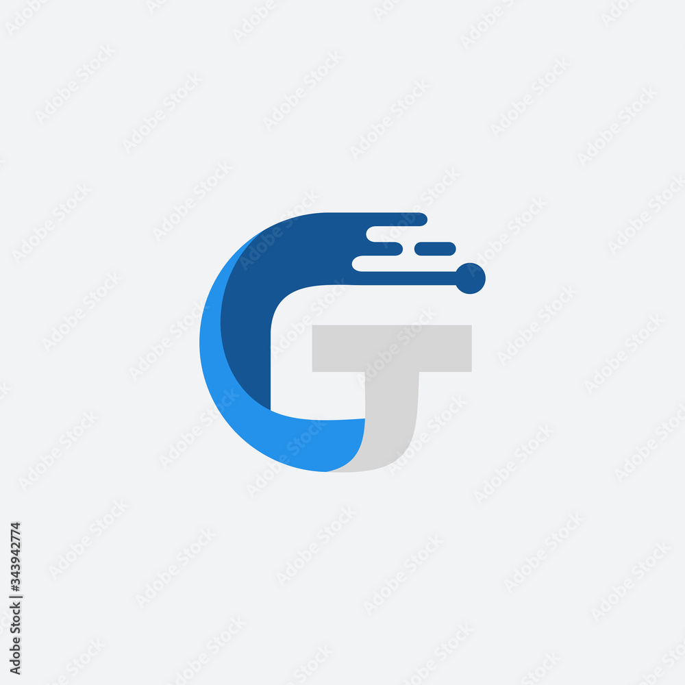 letter g technology logo Stock Vector | Adobe Stock
