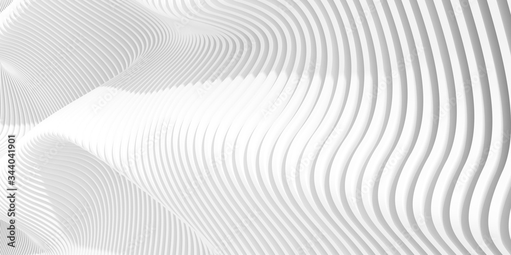 Abstract of white pattern, smooth shape, architecture facade details ...