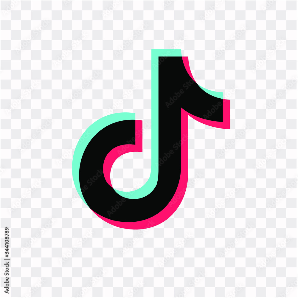 Tik Tok social network icon. Tik Tok icon. current application Stock ...