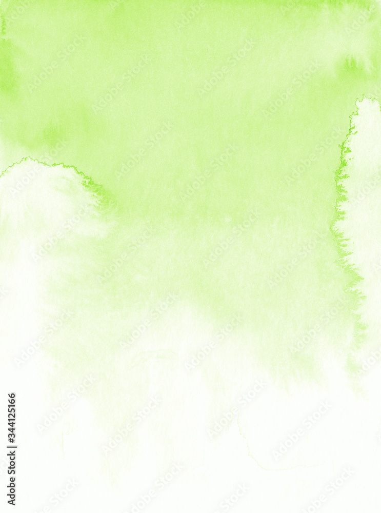 Lime green watercolor background Invitation card design template ...