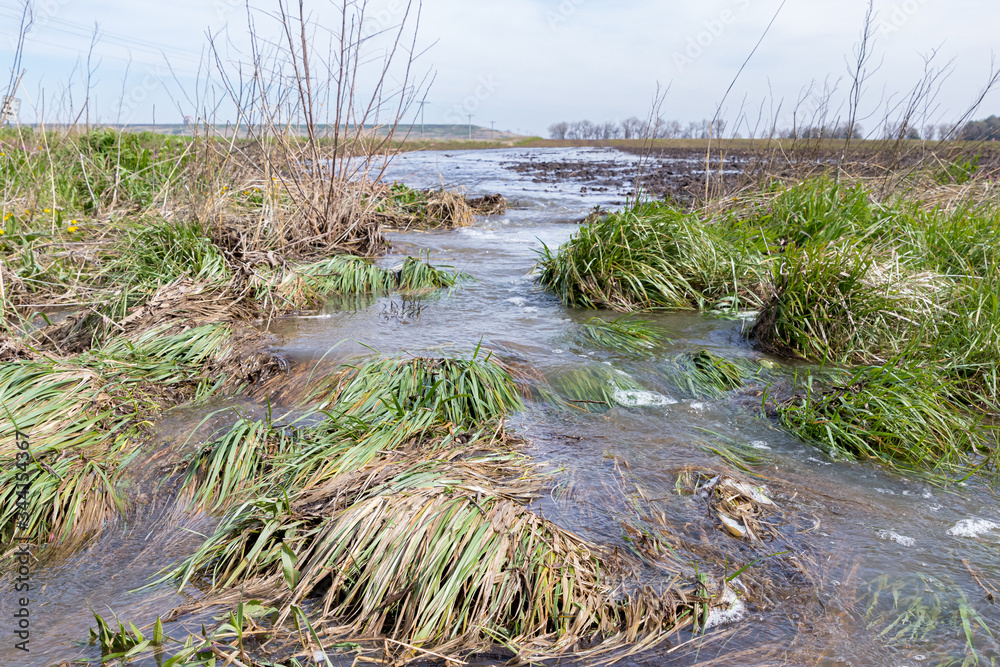 Spring storms and heavy rain caused farm field flooding and delaying ...