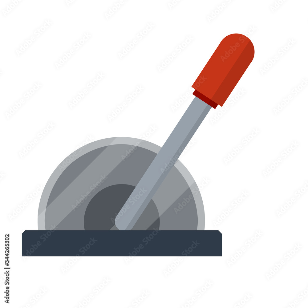Image vectorielle Stock Lever to increase the speed of the mechanism ...