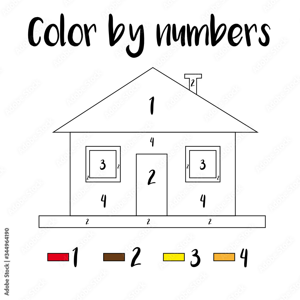 Preschool Counting Activities. Coloring page with colorful illustration ...