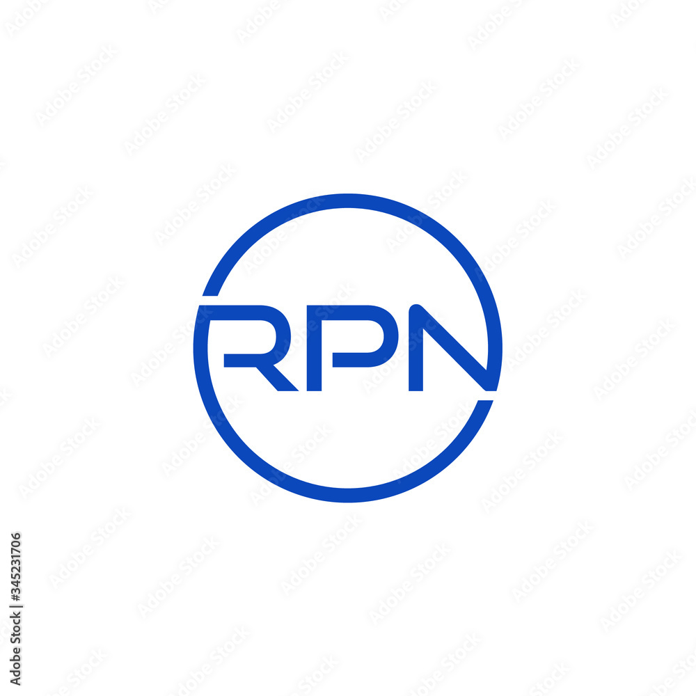 rpn letter original monogram logo design Stock Vector | Adobe Stock
