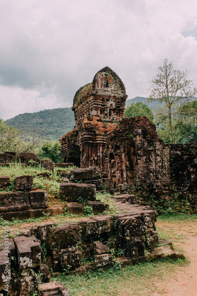 My Son ruins (UNESCO World Heritage site), Ancient Hindu tamples, from ...