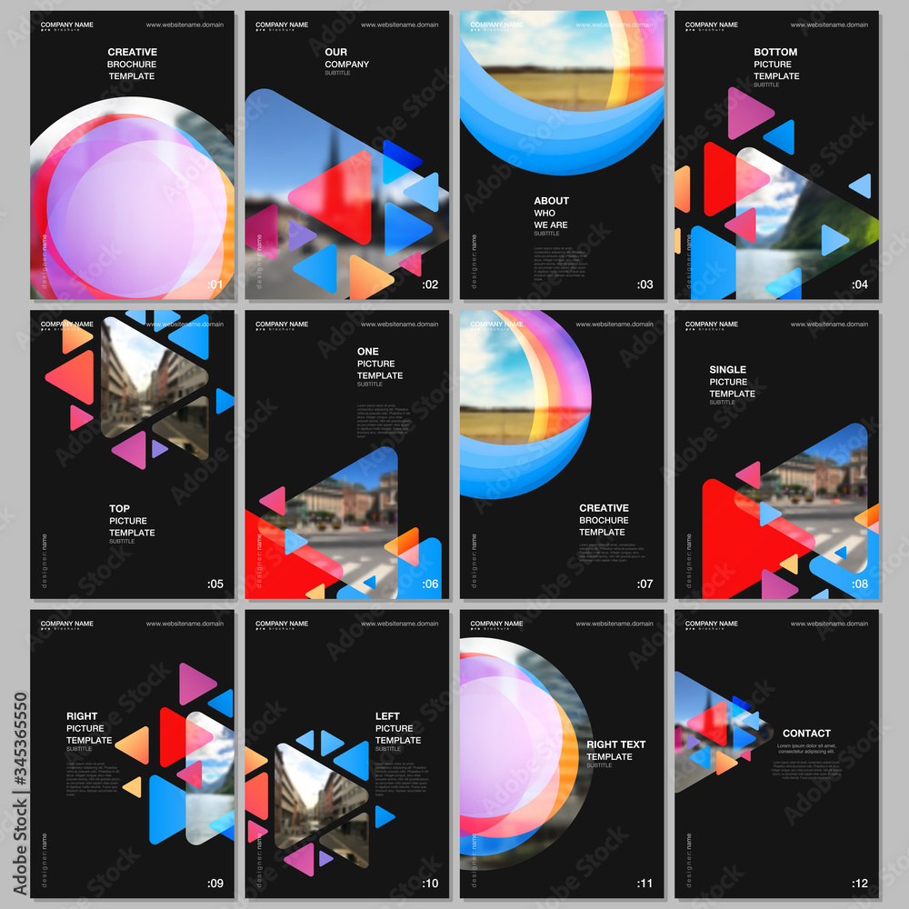 A4 brochure layout of covers design templates for flyer leaflet, A4 ...