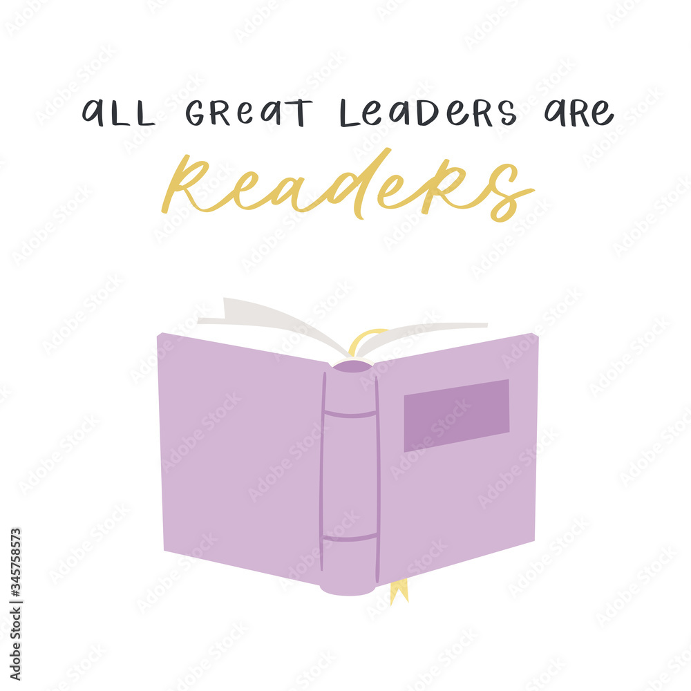Cartoon hand drawn vector Illustration of books with calligraphy text ...