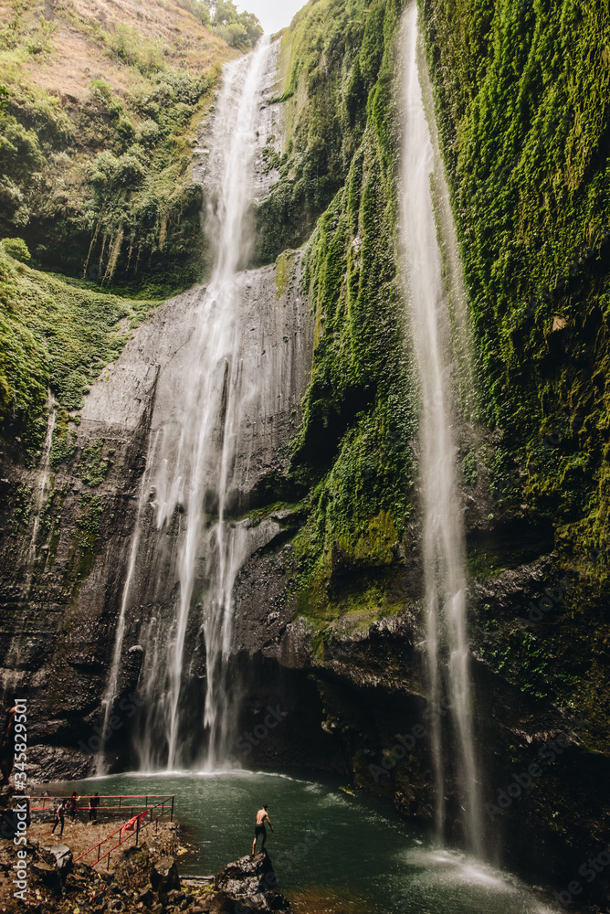 Beautiful view of Madakaripura waterfalls the tallest waterfalls in ...