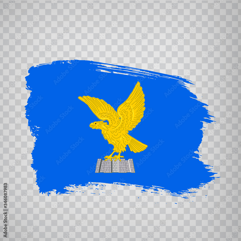 Flag of Friuli - Venice-Julia from brush strokes. Italian Republic ...
