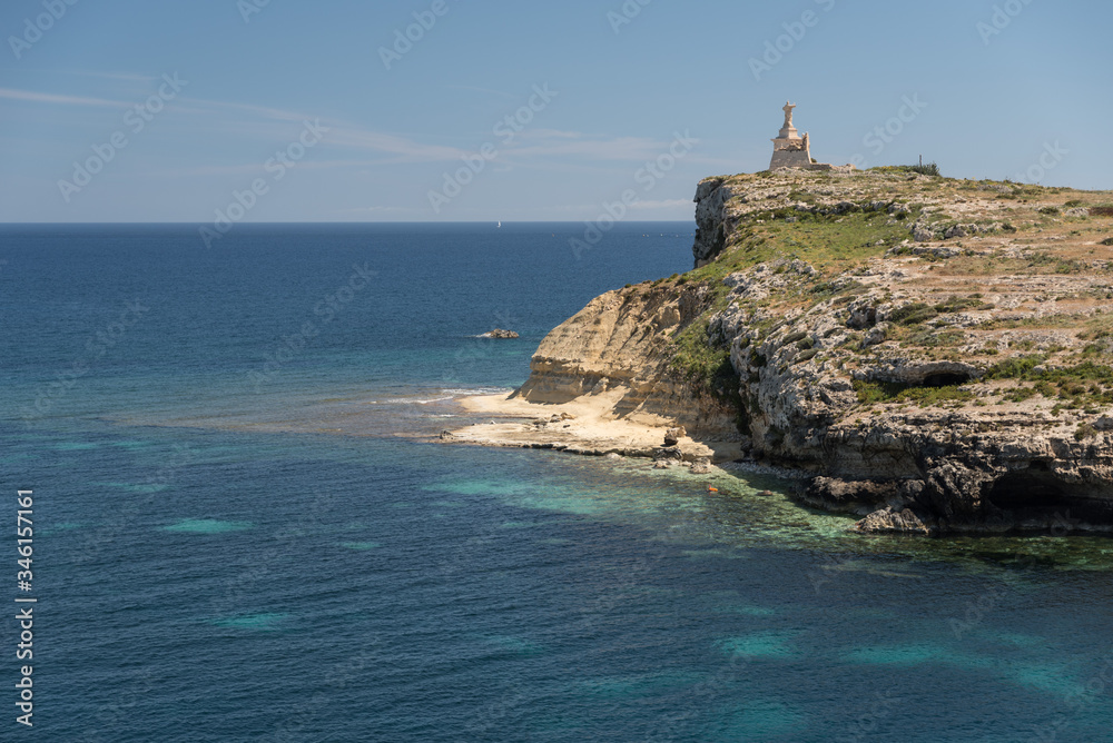 Stock-Foto „St. Pauls Statue Mellieha Il-Blata l-Bajda Fort Campbell ...