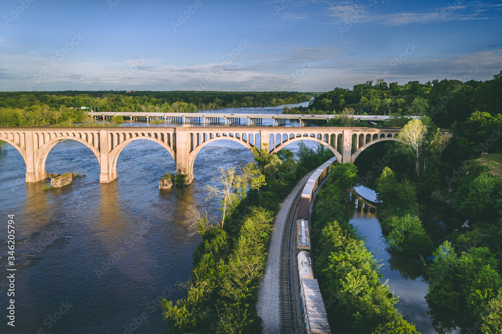 CSX A-Line Train Bridge in Richmond, VA Stock Photo | Adobe Stock