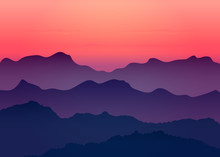 Purple Mountain Sunset Free Stock Photo - Public Domain Pictures
