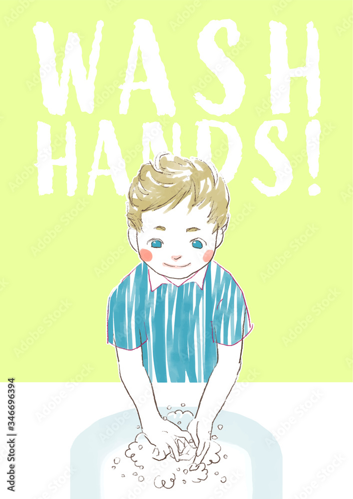 wash your hands,poster for kids Stock Vector | Adobe Stock