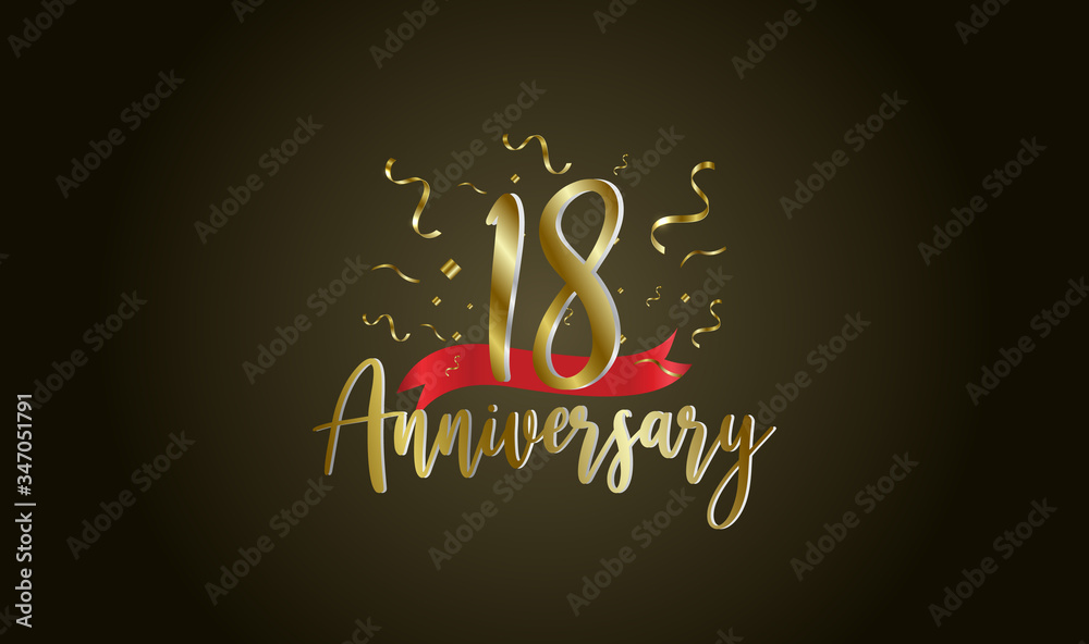 Image vectorielle Stock Anniversary celebration background. with the ...