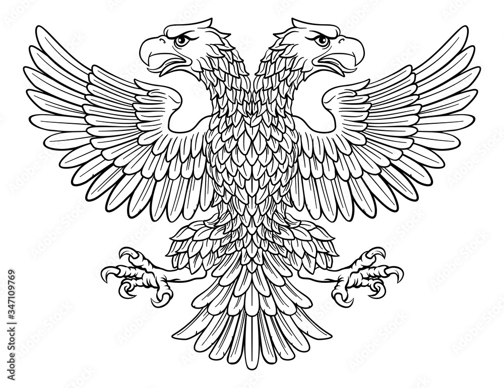 Double headed eagle with two heads possibly a Roman Russian Byzantine ...