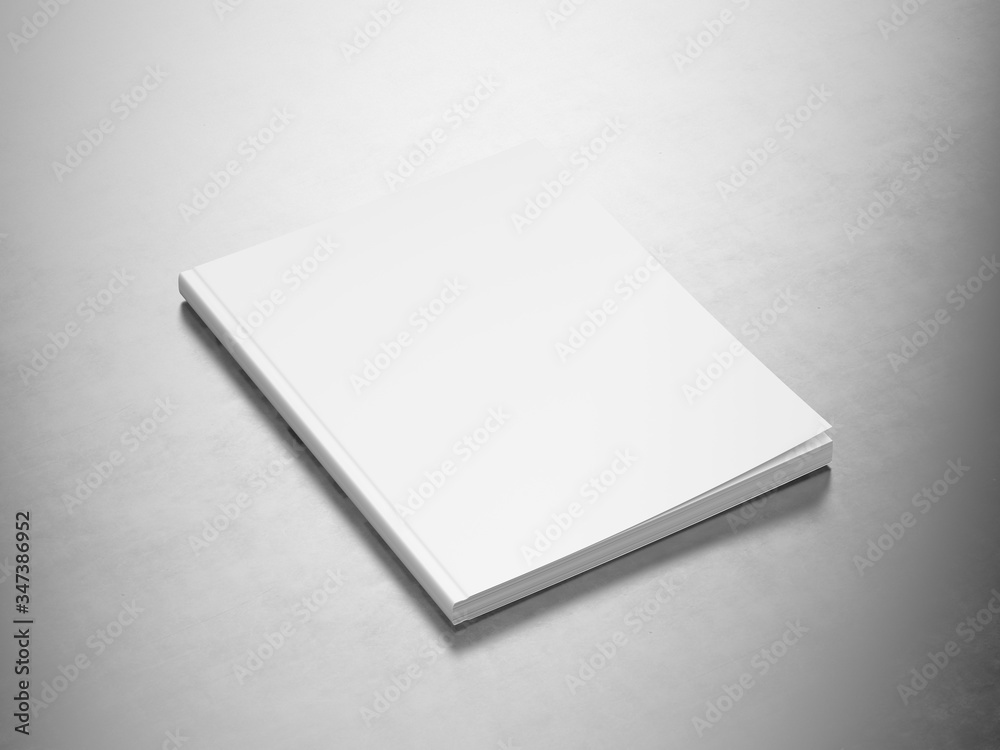 Magazine - Blank White Cover Of Magazine on Metallic Surface. Mock Up ...