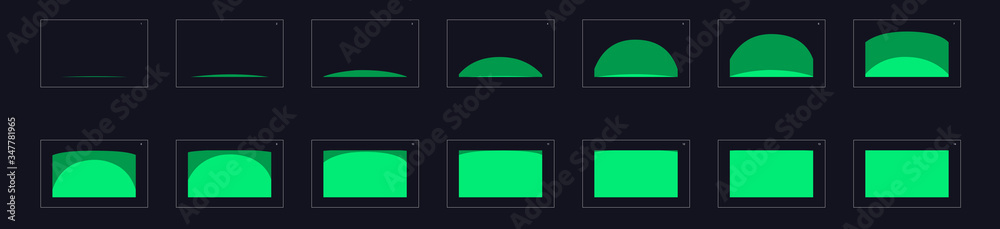Image vectorielle Stock Animation transitions effect. Sprite Sheet of ...