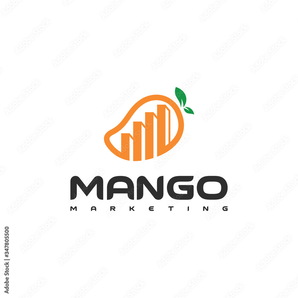 fruit mango marketing logo,marketing logo, Vector Logo Template Stock ...
