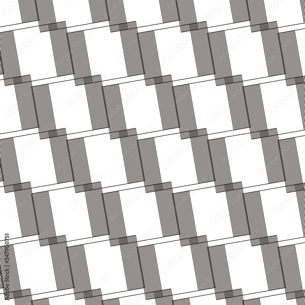 Patrón con rectángulos blancos y líneas negras Stock Vector | Adobe Stock