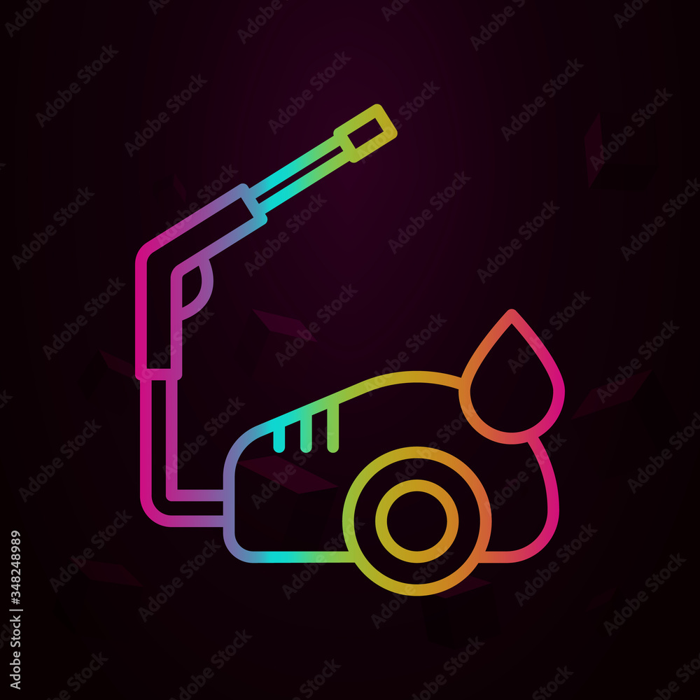 Vacuum cleaner carwash nolan icon Simple thin line, outline vector of ...