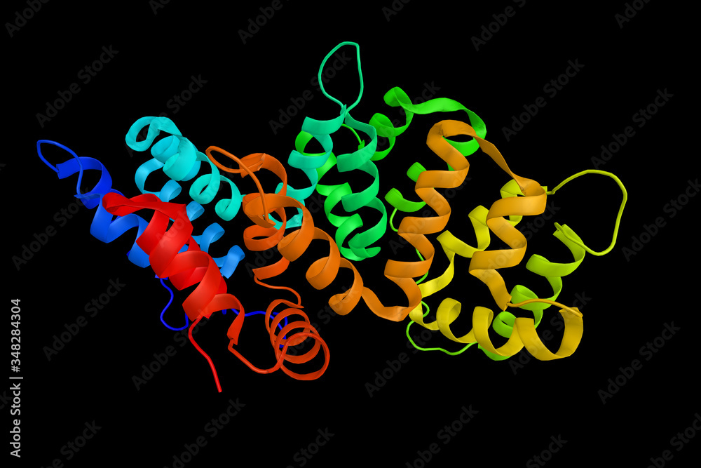 Illustration Stock Annexin 2, a protein involved in diverse cellular ...